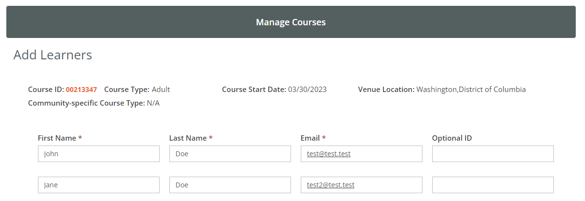 Submitting Past Course Data – Mental Health First Aid Help Center